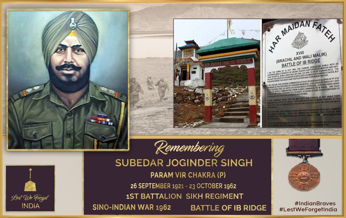 Subedar Joginder Singh Shahnan PVC : Real Hero - SikhHeros : Chronicles ...